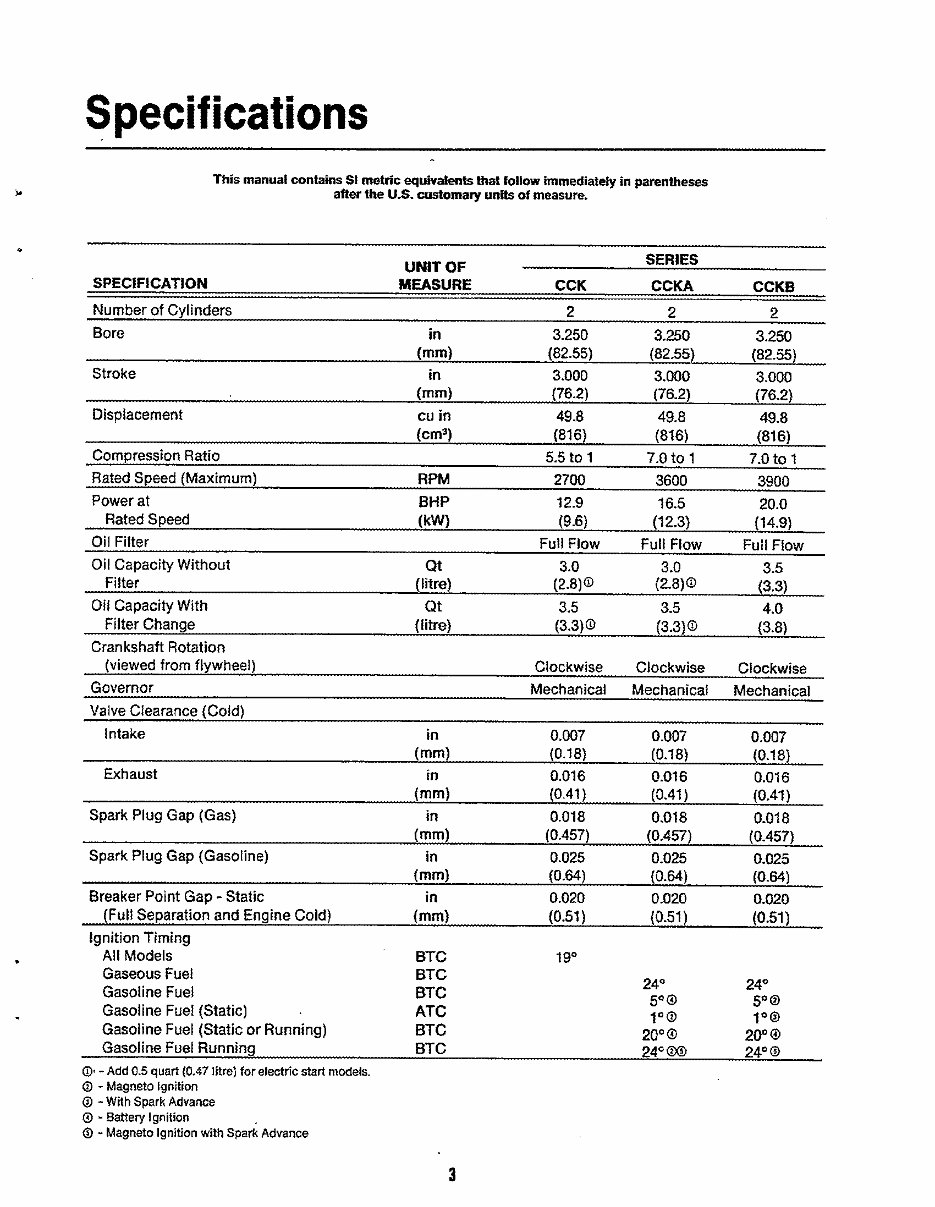 Onan CCK, CCKA, CCKB Engine Complete Workshop Service Repair Manual