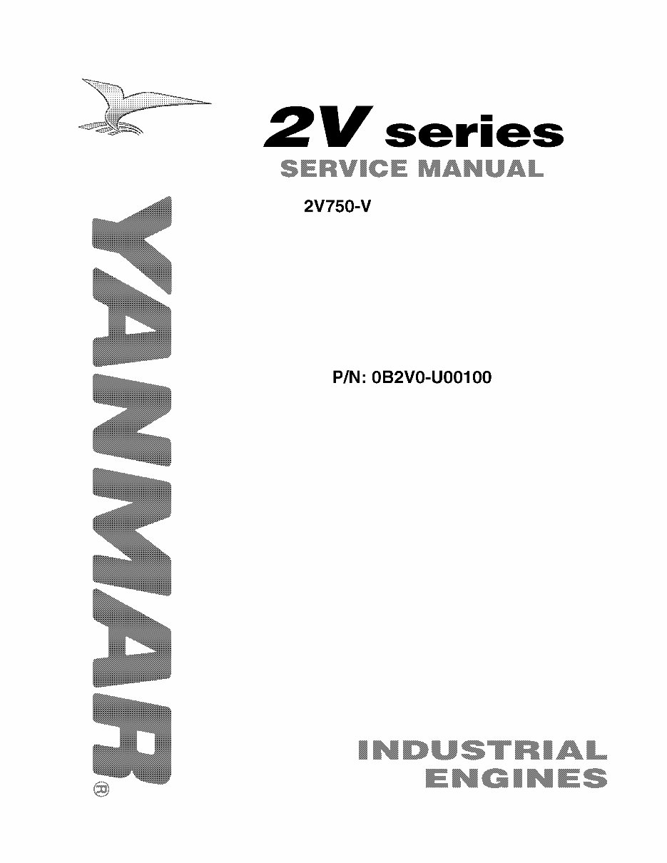 Yanmar Industrial Diesel Engine 2V78 Full Service & Repair Manual