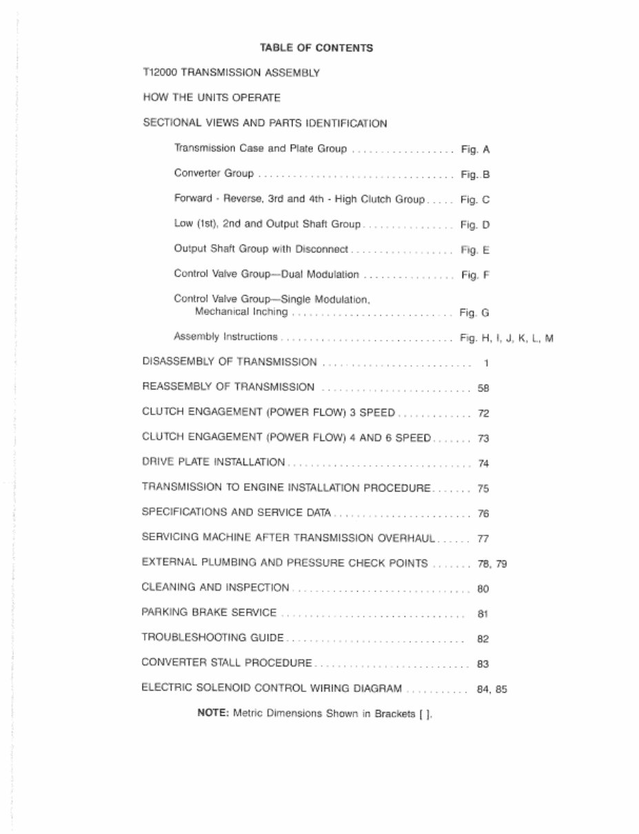 T12000 Powershift Transmission Maintenance Service Manual