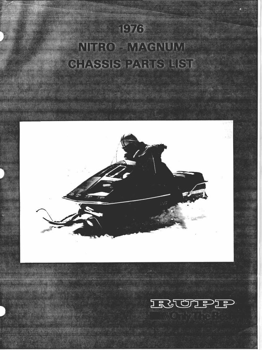1976 rupp nitro & magnum snowmobile parts manual