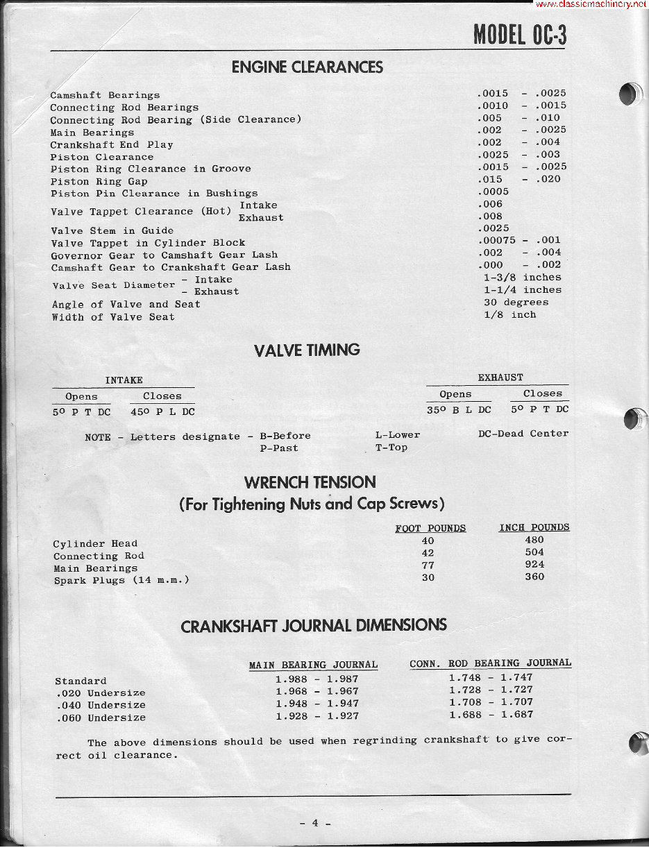 Oliver OC3 OC-3 Crawler Tractor Operator Owner Instruction Manual ...