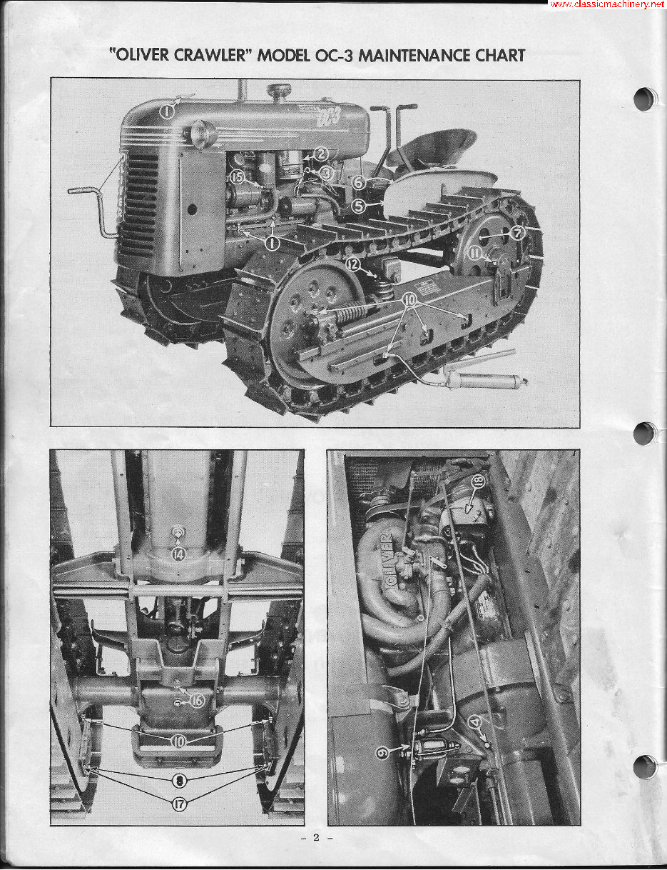 Oliver OC3 OC-3 Crawler Tractor Operator Owner Instruction Manual ...