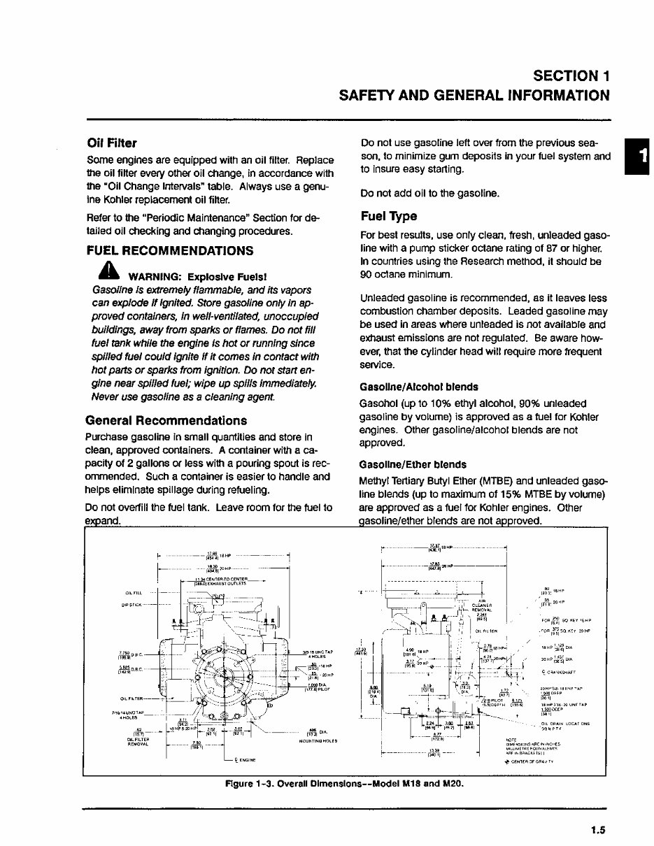 KOHLER MAGNUM M18 M20 TWIN CYLINDER HORIZONTAL SHAFT Engine Repair Manual