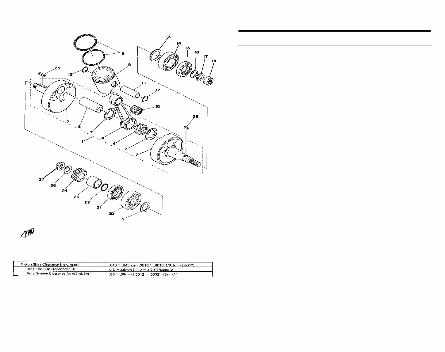 YAMAHA DT175A DT175B Parts Manual Catalog 1974-1975