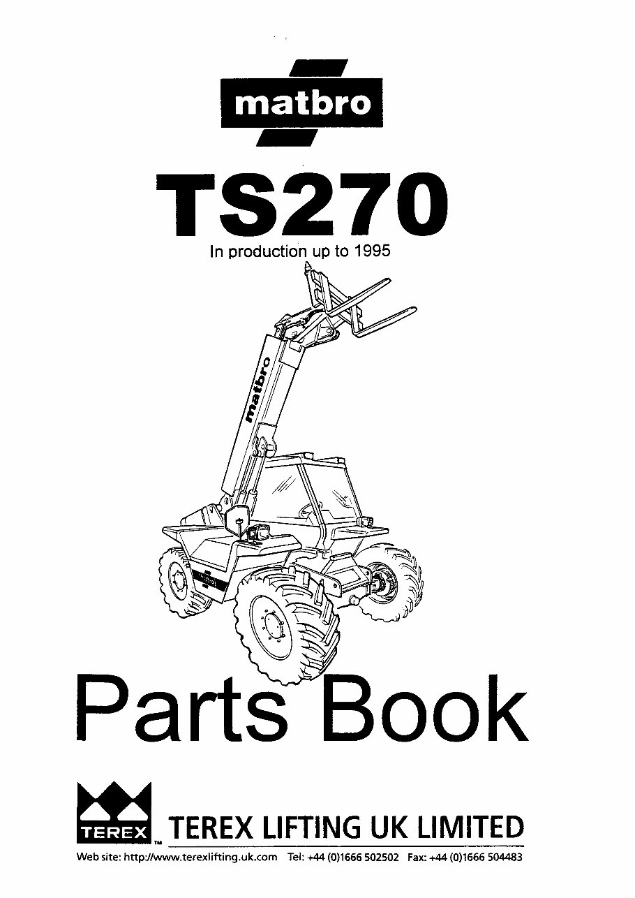 Matbro TS 270 parts catalog manual - eManualOnline
