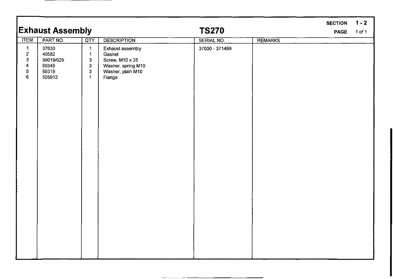 Matbro TS 270 parts catalog manual - eManualOnline