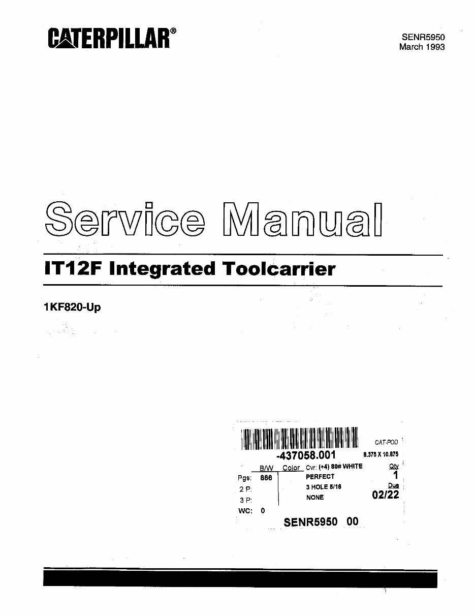 Caterpillar IT12F service manual | Manuals Online