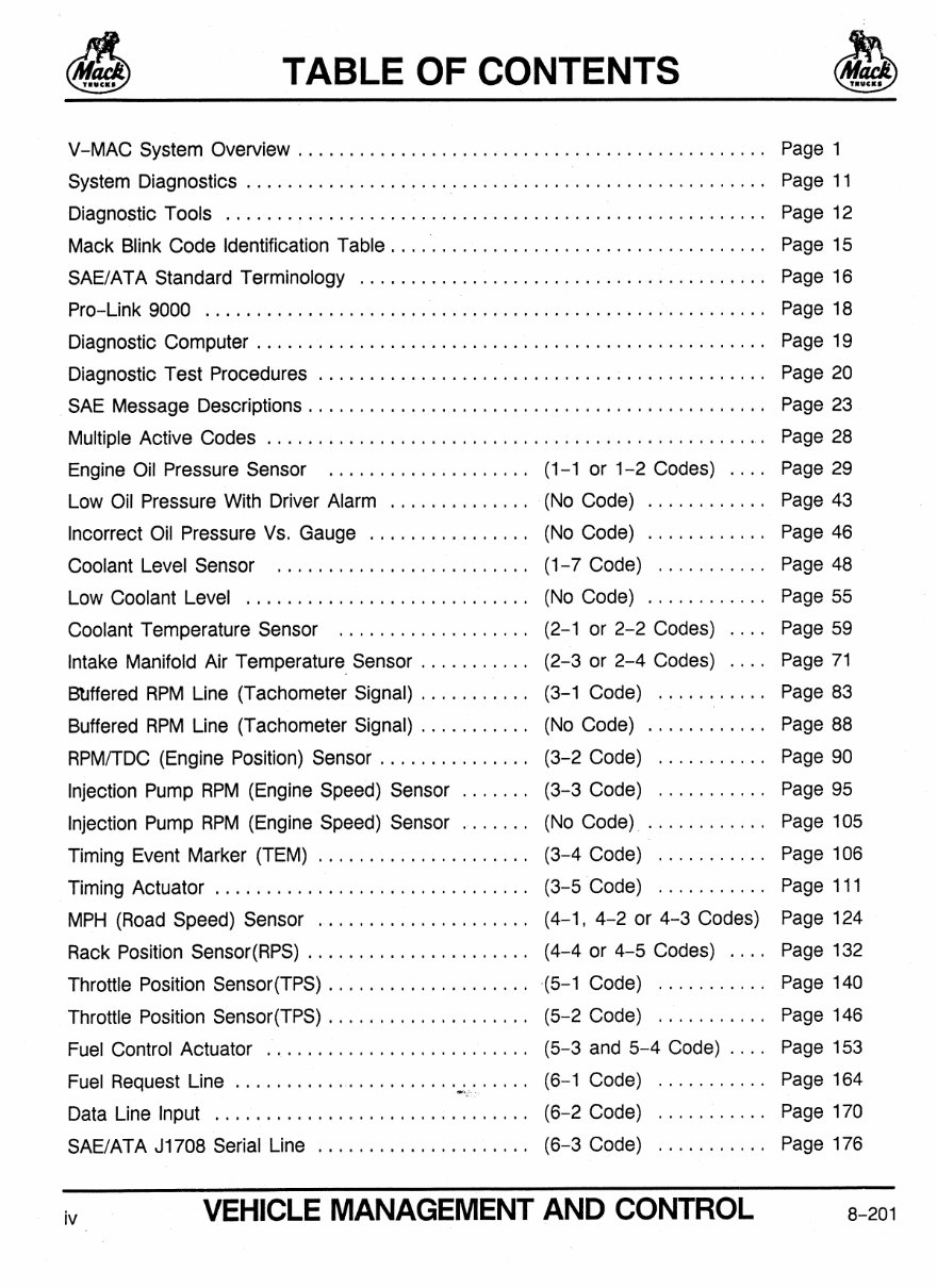 Mack Vmac I, V-Mac 1 Complete Workshop Service Repair Manual