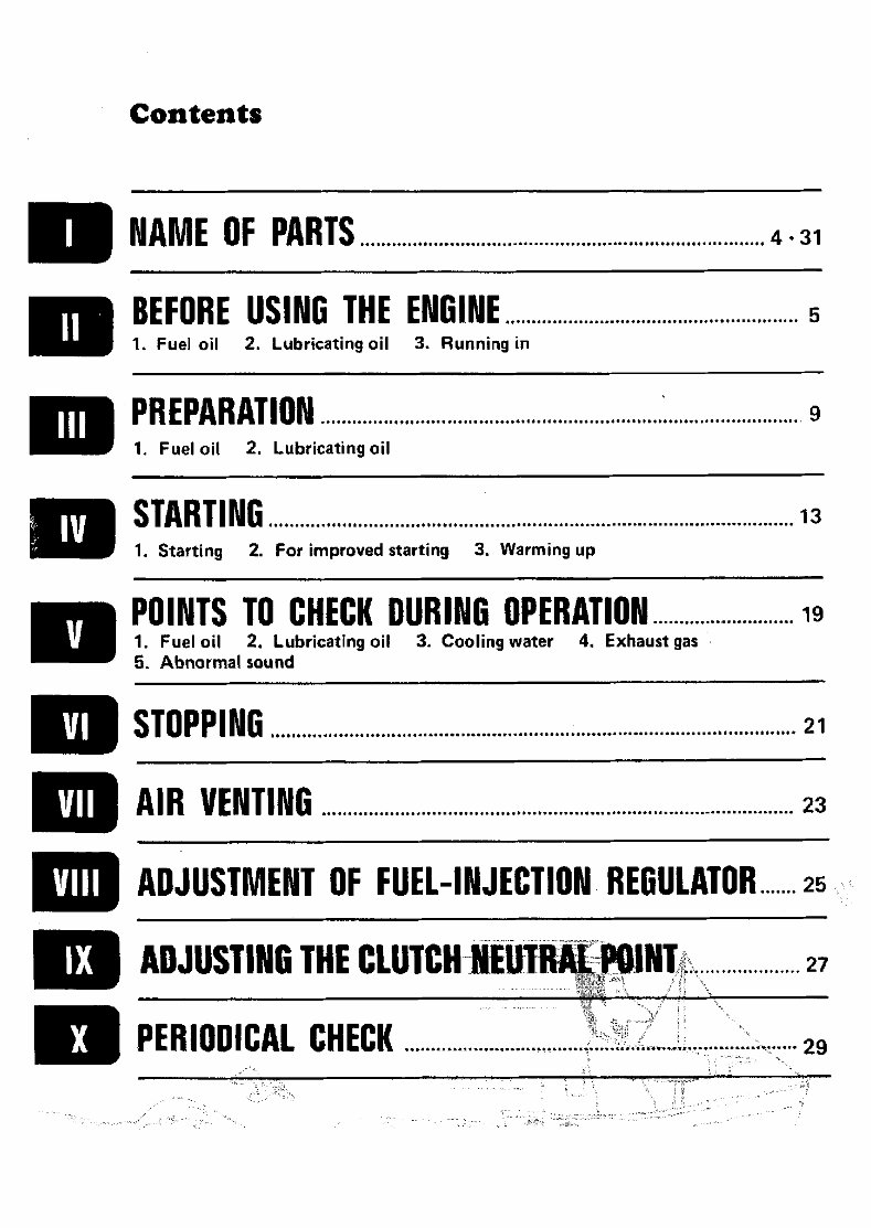 YANMAR SB8, SB12 Marine Diesel Engine Operation Manual