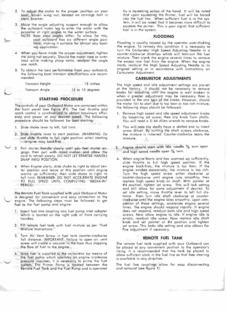 Clinton J7 J8 J9 outboard motor manual | Manuals Online