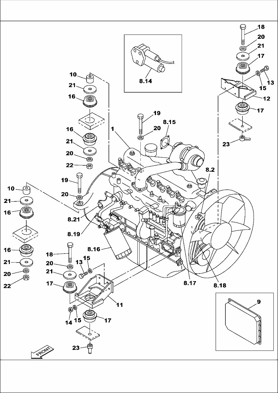 CASE CX210 Crawler Excavator Service Parts Catalogue Manual