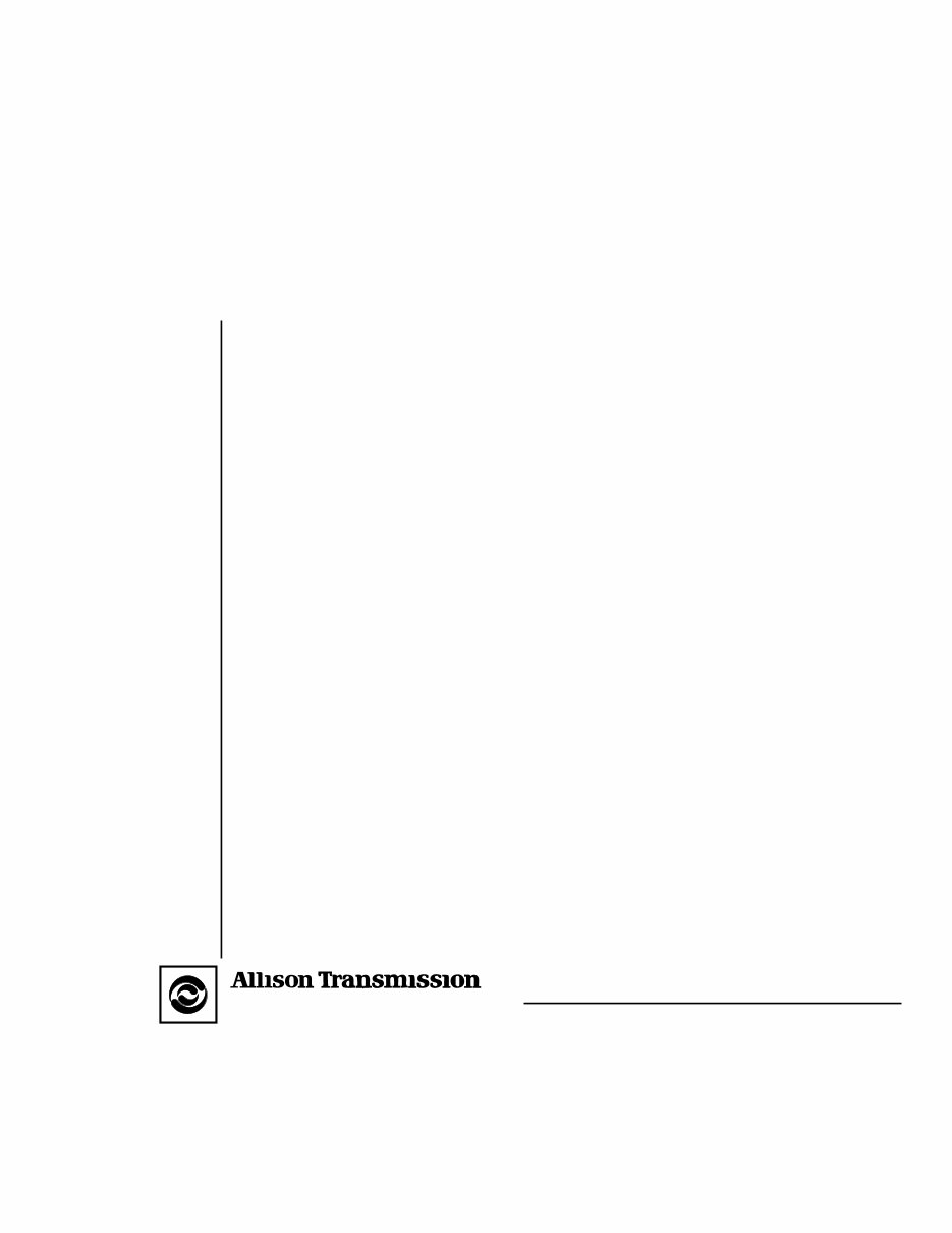 ALLISON Transmission 6000 Series Full Service Repair Manual