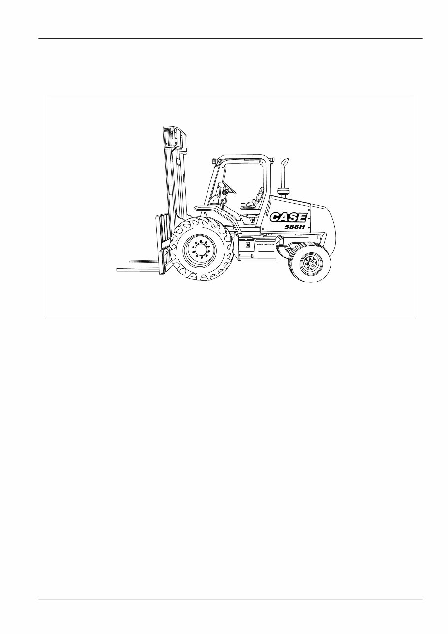 CASE 586H, 588H Tier 4 Rough Terrain Forklift (RTFL) Operators Manual