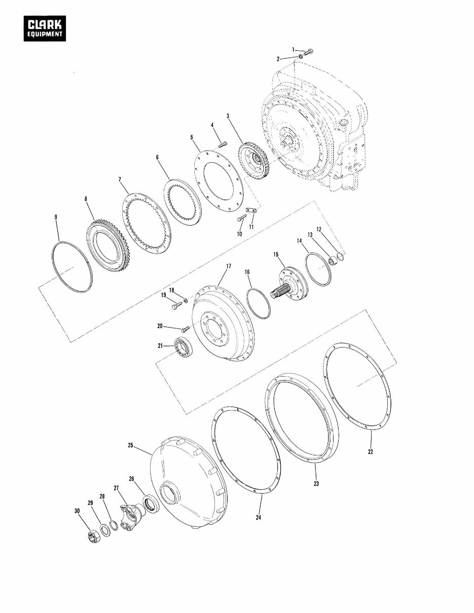 CLARK HURTH 28000 POWERSHIFT Transmission Workshop Service M