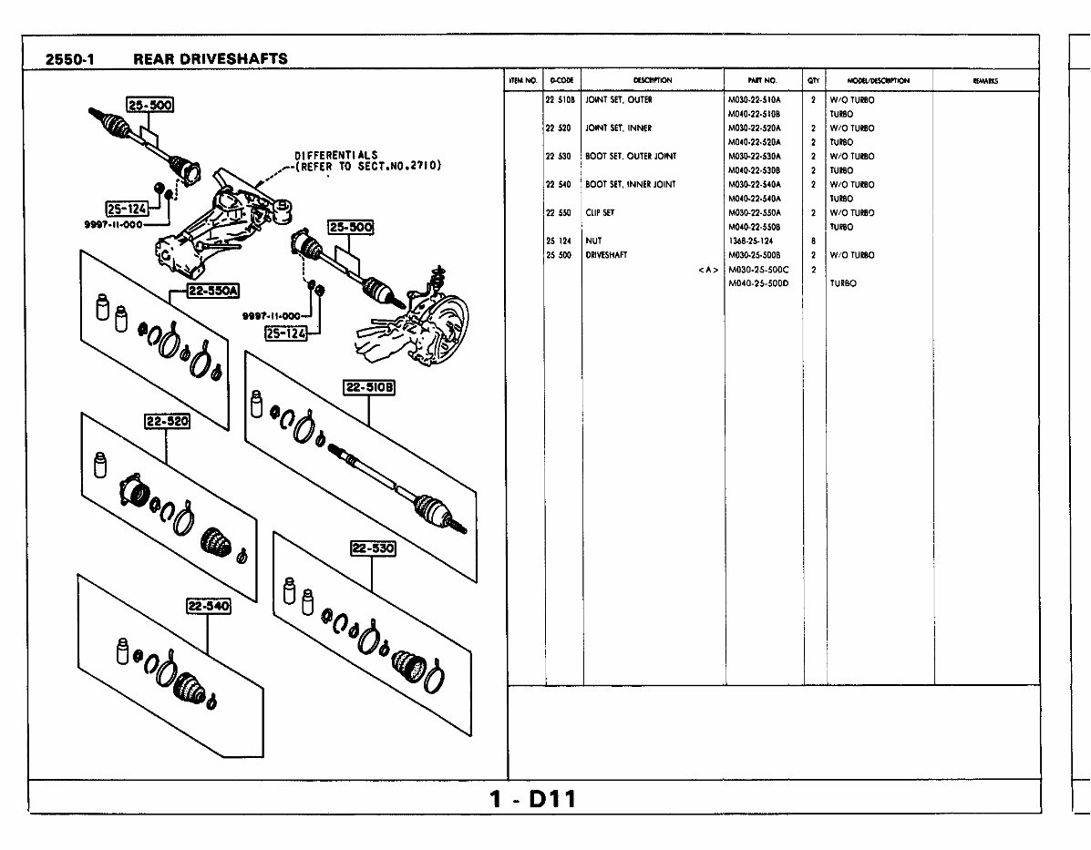 1986 1987 1988 MAZDA RX7 RX-7 Parts Catalog Manual