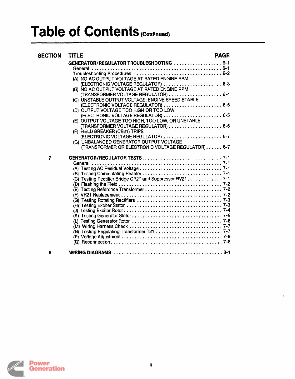 Onan DKC, DKD, MDKC, MDKD Series Generator Set Service Repair Workshop ...