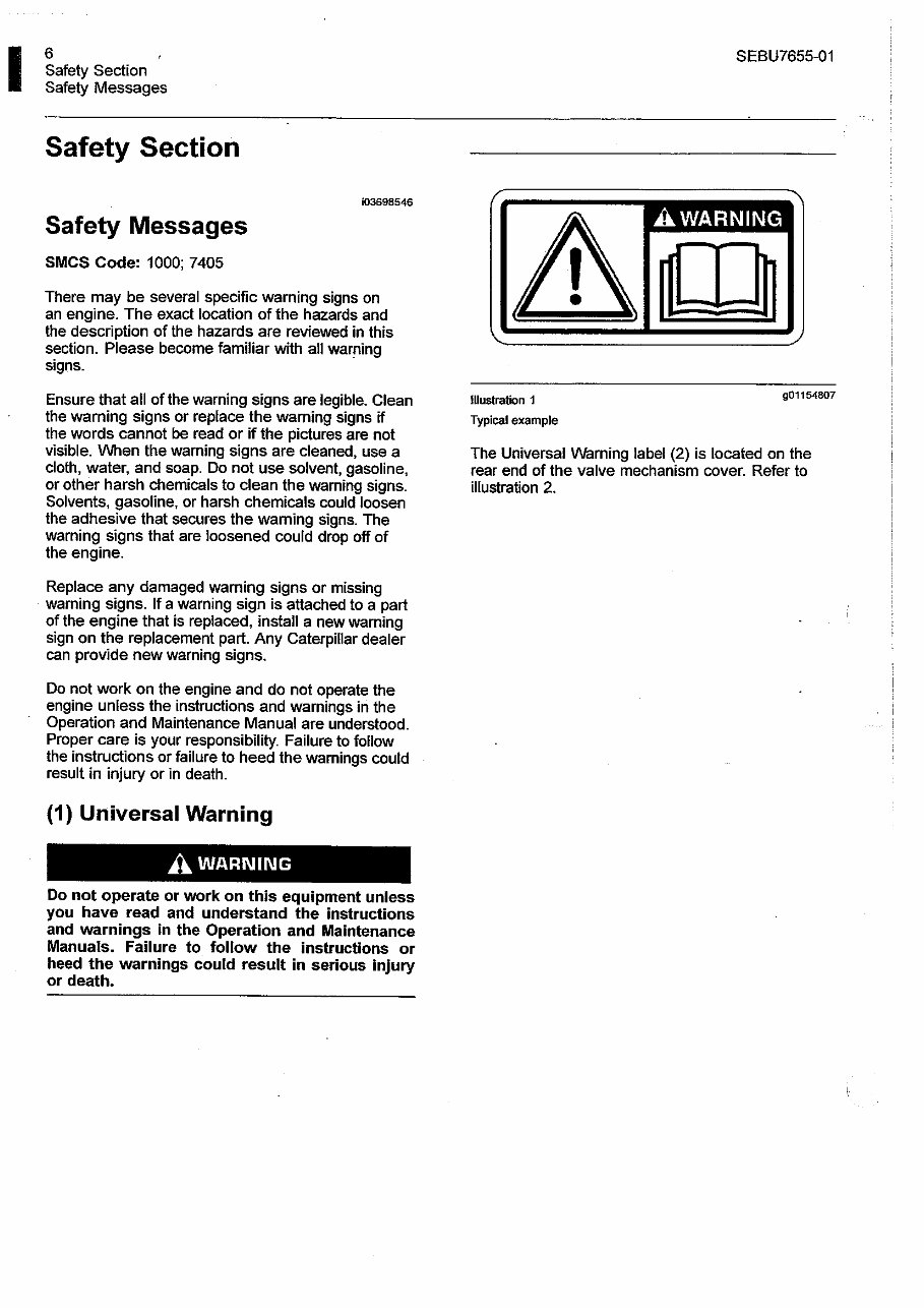 Cat 3054C industrial engine operation and maintnance manual