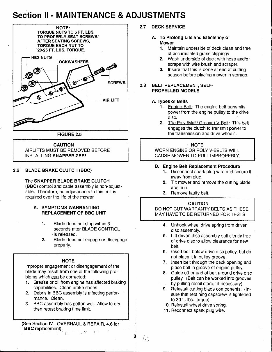 Snapper Mowers Service Manual | Manuals Online