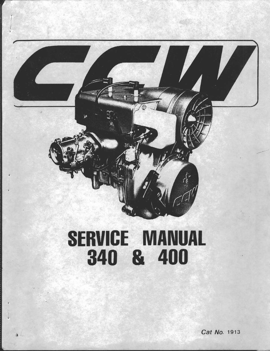 1970 CCW engine 340 400 service repair manual