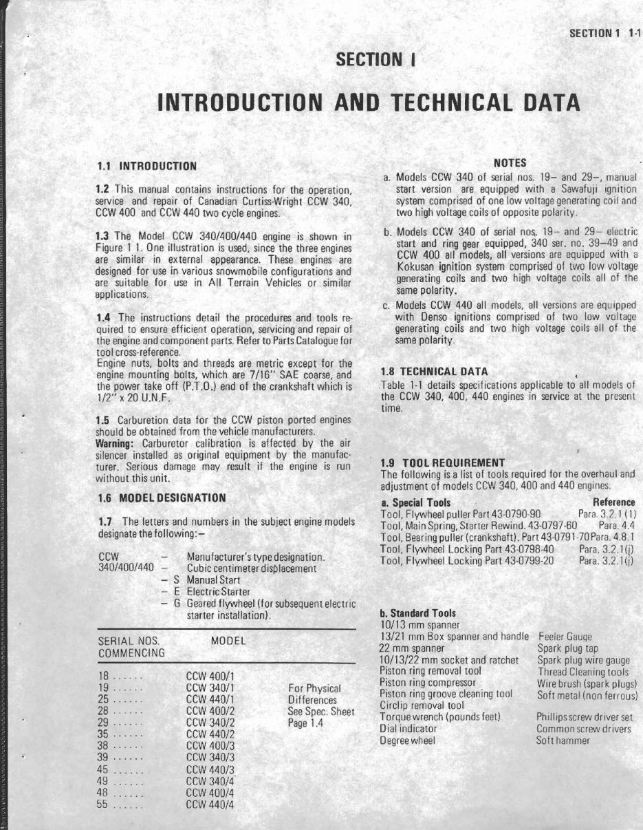 1970 CCW engine 340 400 service repair manual