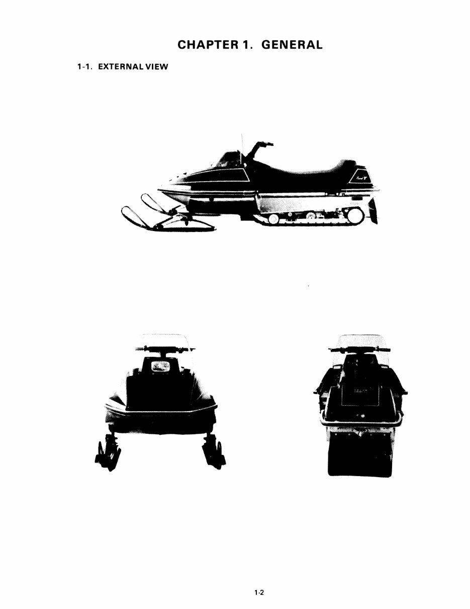 1979-1990 Yamaha Excel 540 Snowmobile Repair Manual