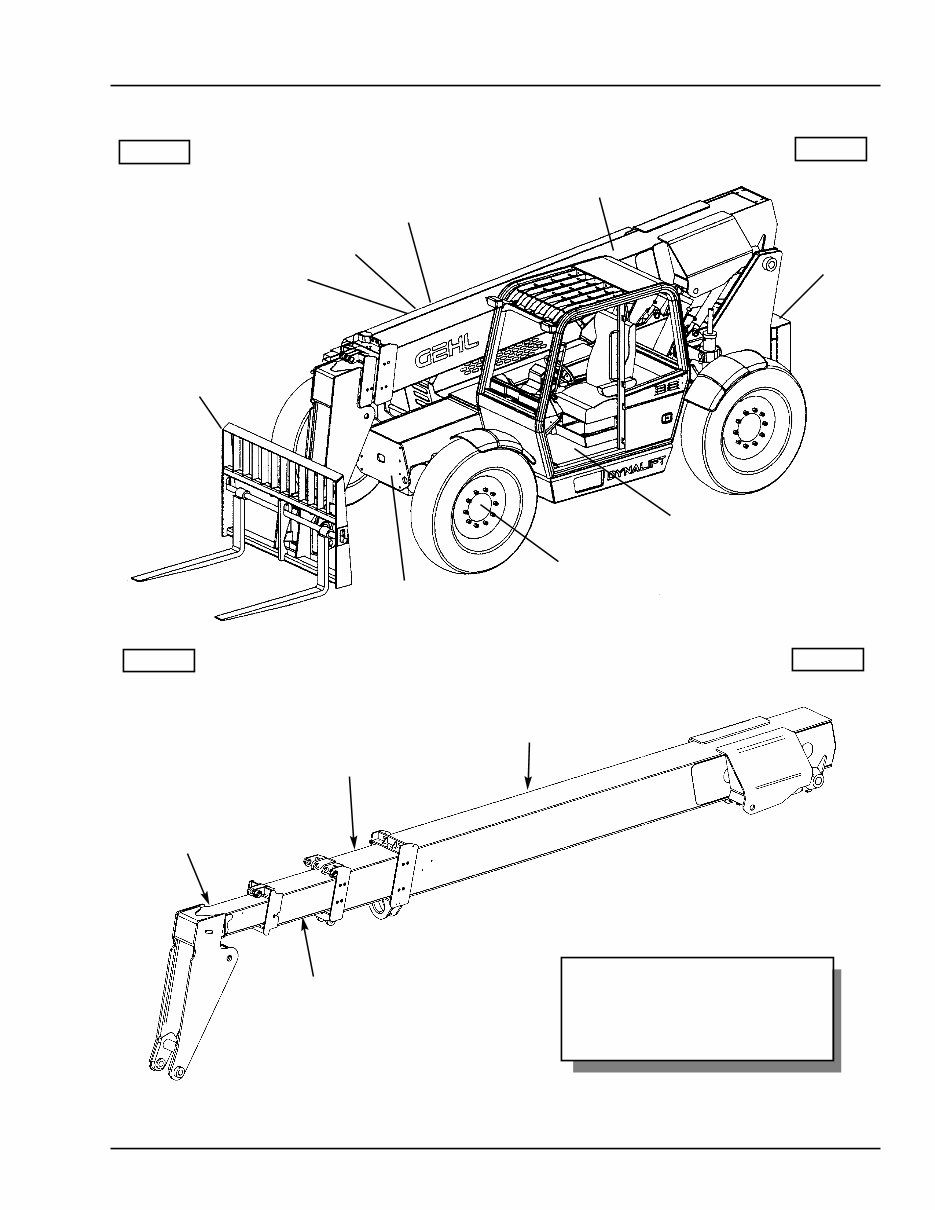 Gehl Dynalift DL7, DL9, DL11, DL12 Telescopic Handlers Parts Manual