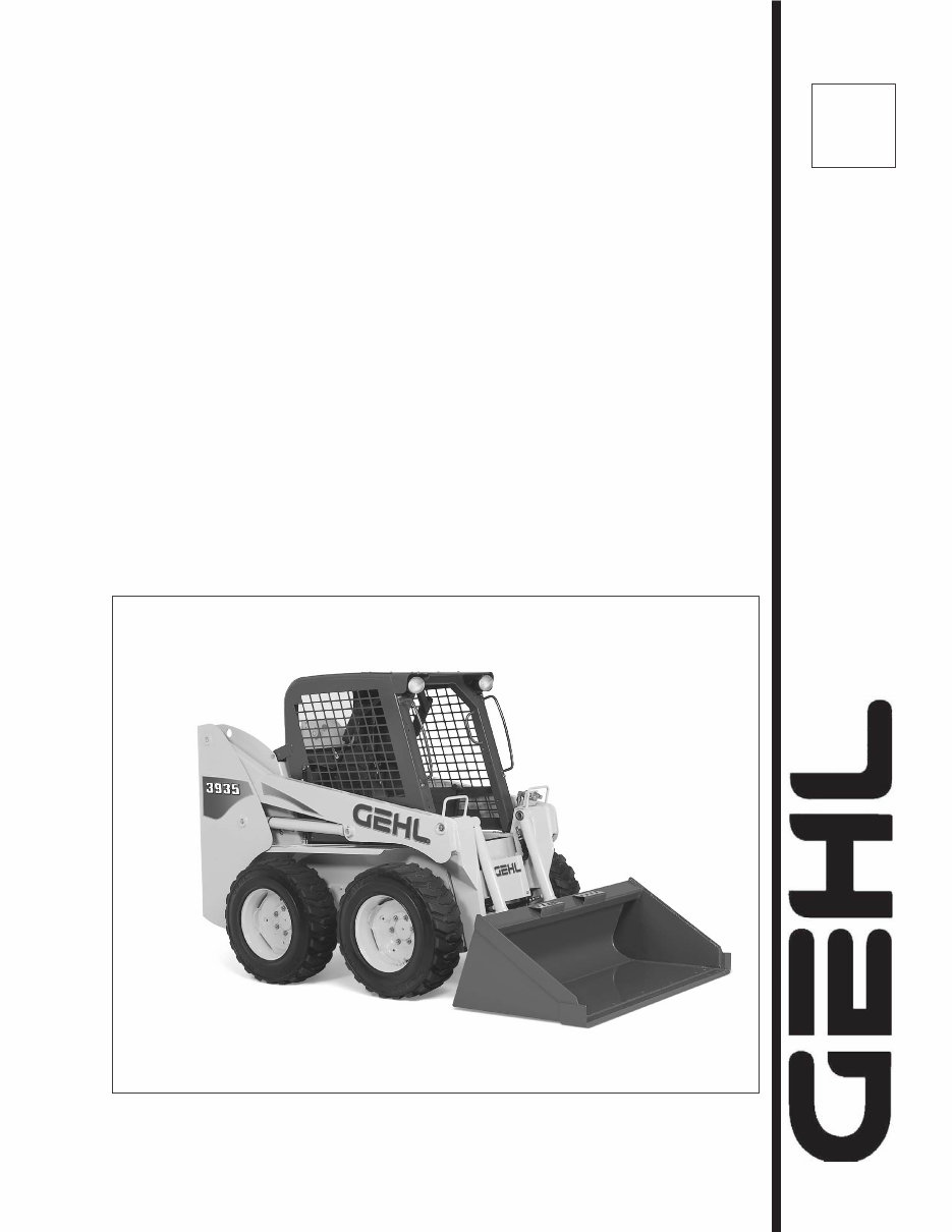 Gehl SL3635, SL3935 Skid-Steer Loader Parts Manual