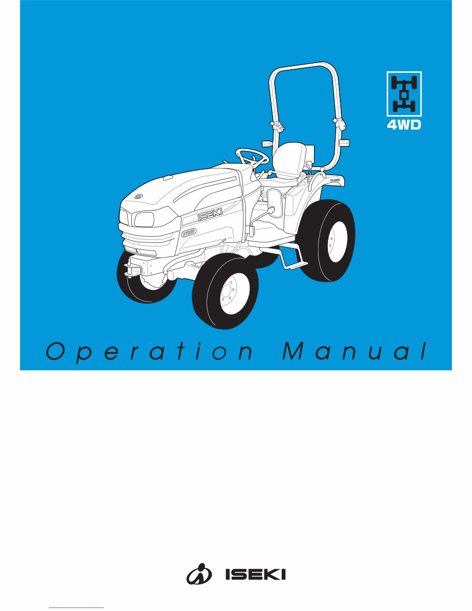 Iseki TH4295 TH4335 TH4365 HST Tractor Operation Maintenance Service Manual # 1
