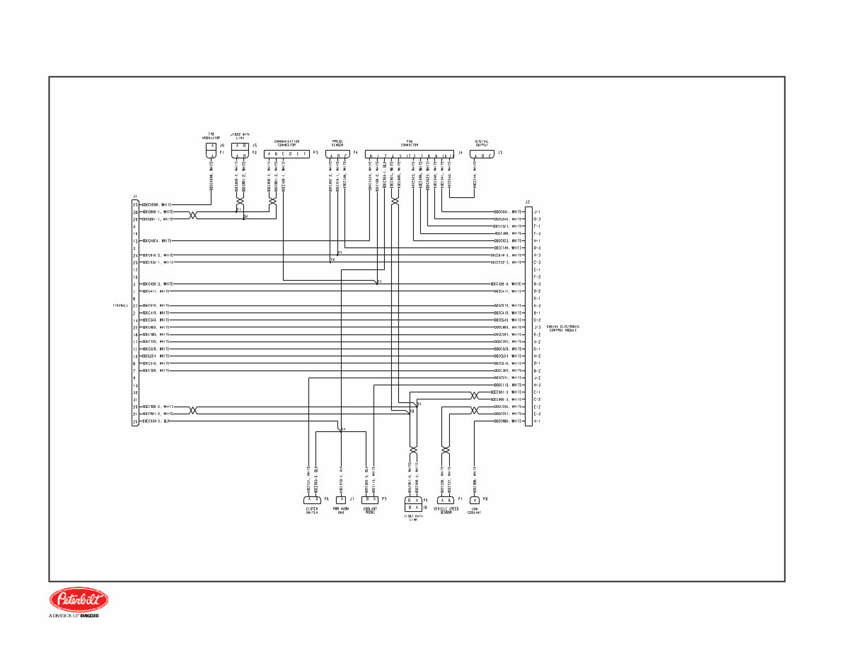 PETERBILT Wiring HARNESS DDEC IV Engine W / PSG