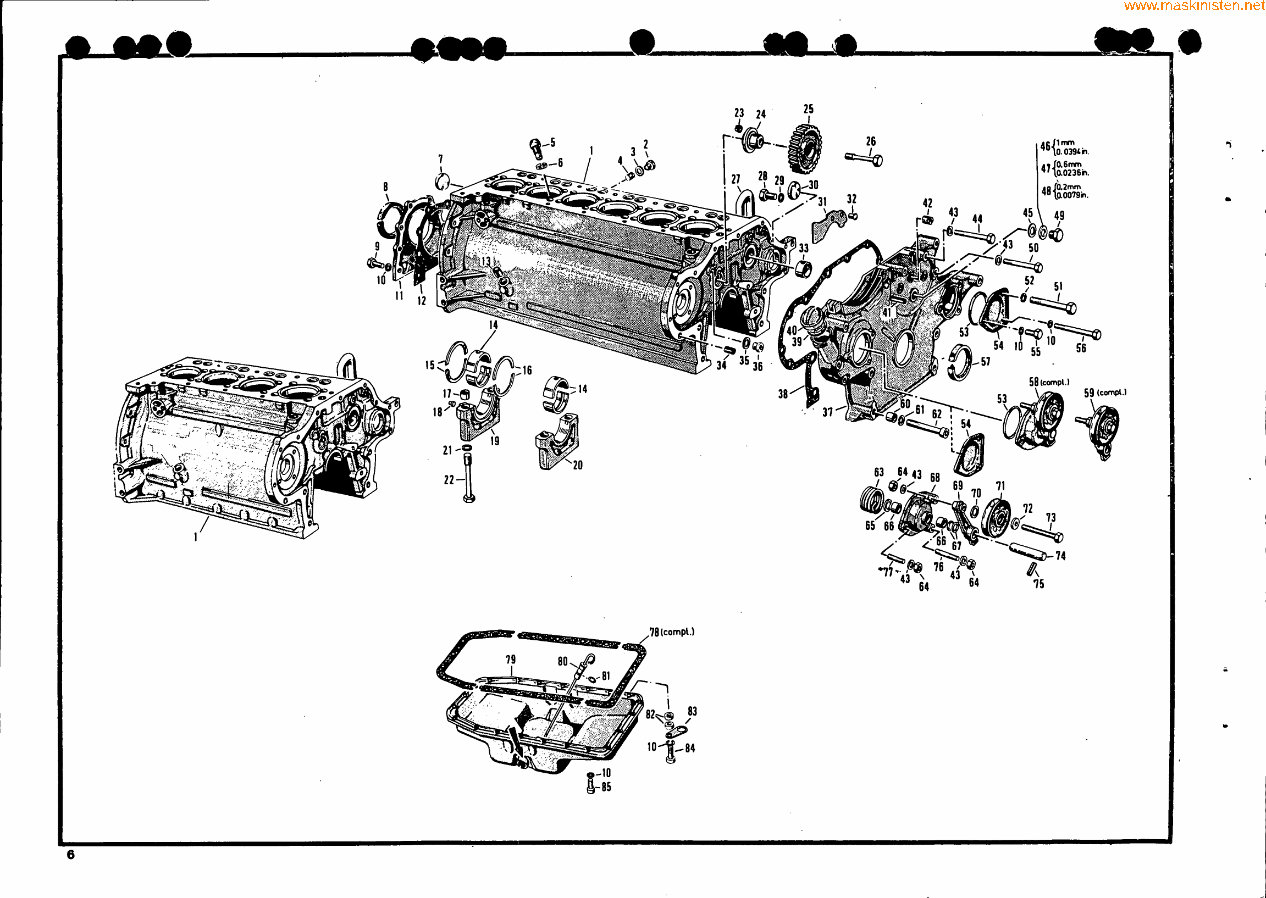 Clayson Deutz F4L F6L 912 Diesel Engine Service Parts Catalogue Manual # 1