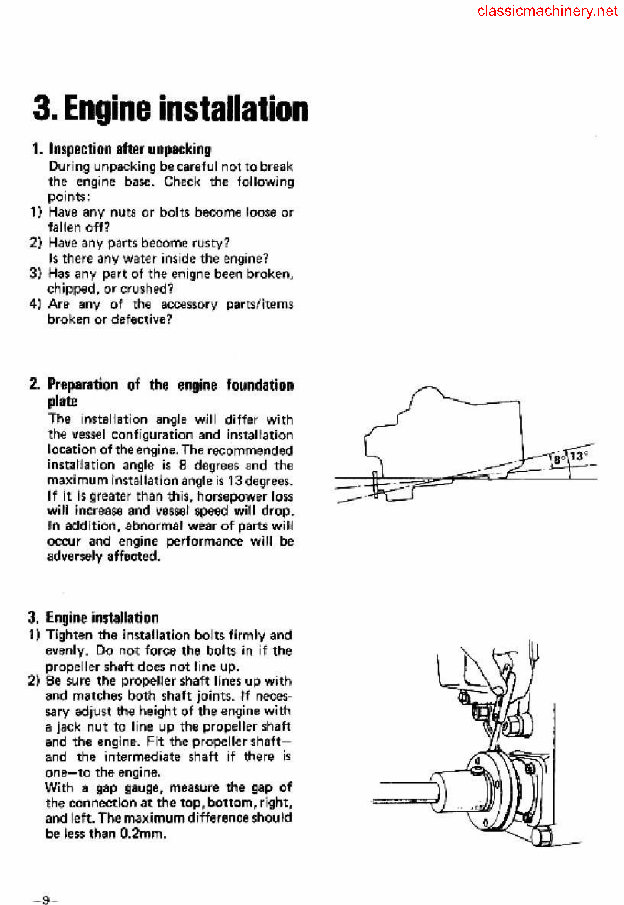 Yanmar YSM YSMB YSMBG YSM12 YSM12G Diesel Engine Operation Manual # 1