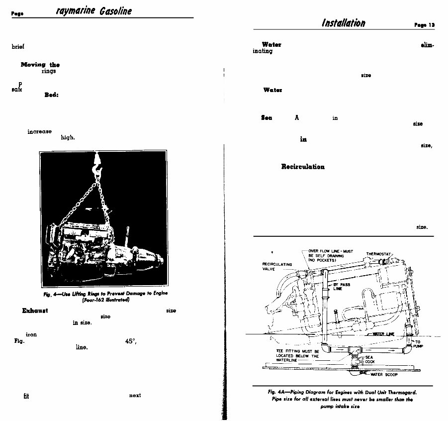 gray marine vintage chris craft engine manuals 4 & 6 cyl