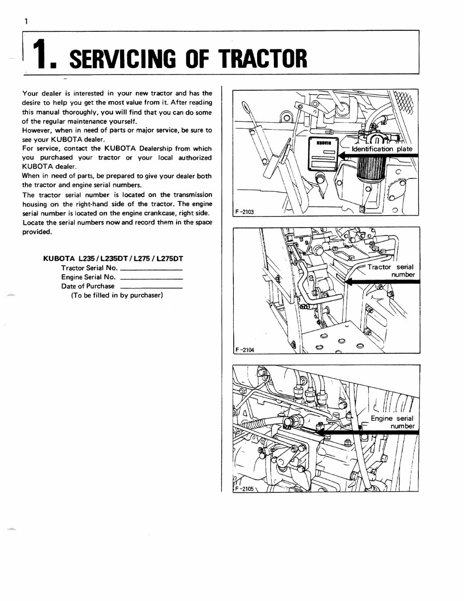 KUBOTA Tractor L235 L275 L235DT L275DT Operators Manual / Owners Manual - ( BEST QUALITY Manual ...