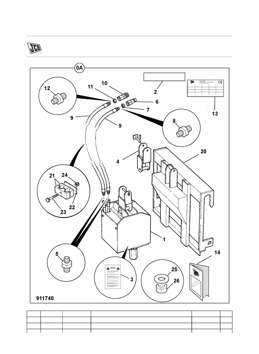 JCB 8014 MINI Crawler Excavator Parts Catalogue Manual (SN: 01156000 ...