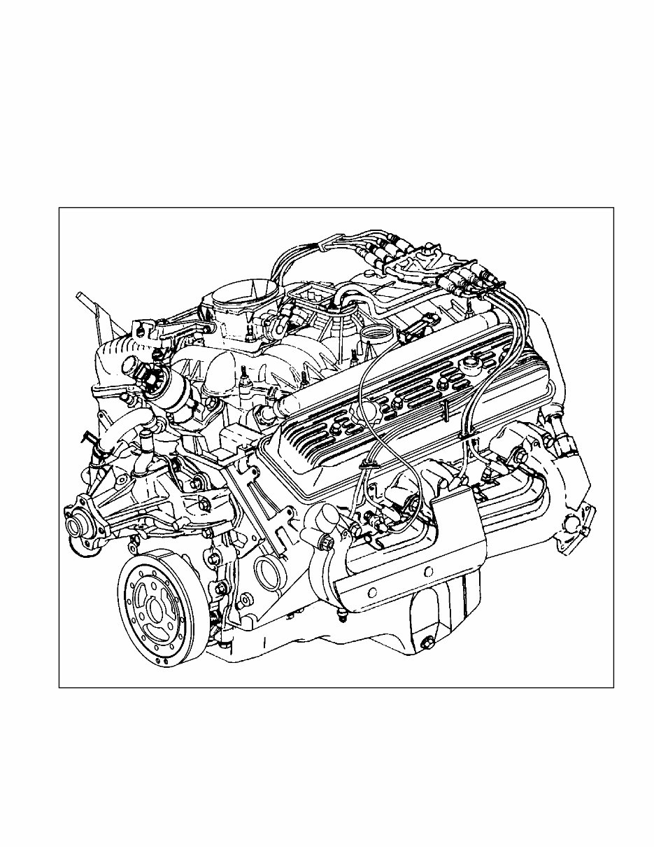 GM CHEVY 5.7L V8 Marine & INDUSTRIAL Engine Workshop Manual
