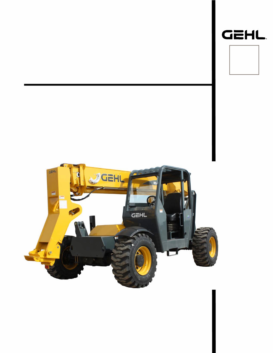 Gehl RS6-34 Telescopic Handler Parts Manual (Beginn