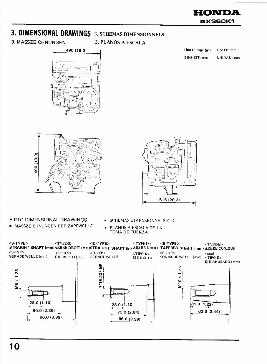 Honda GX360 K1 Engine Workshop Service Repair Manual