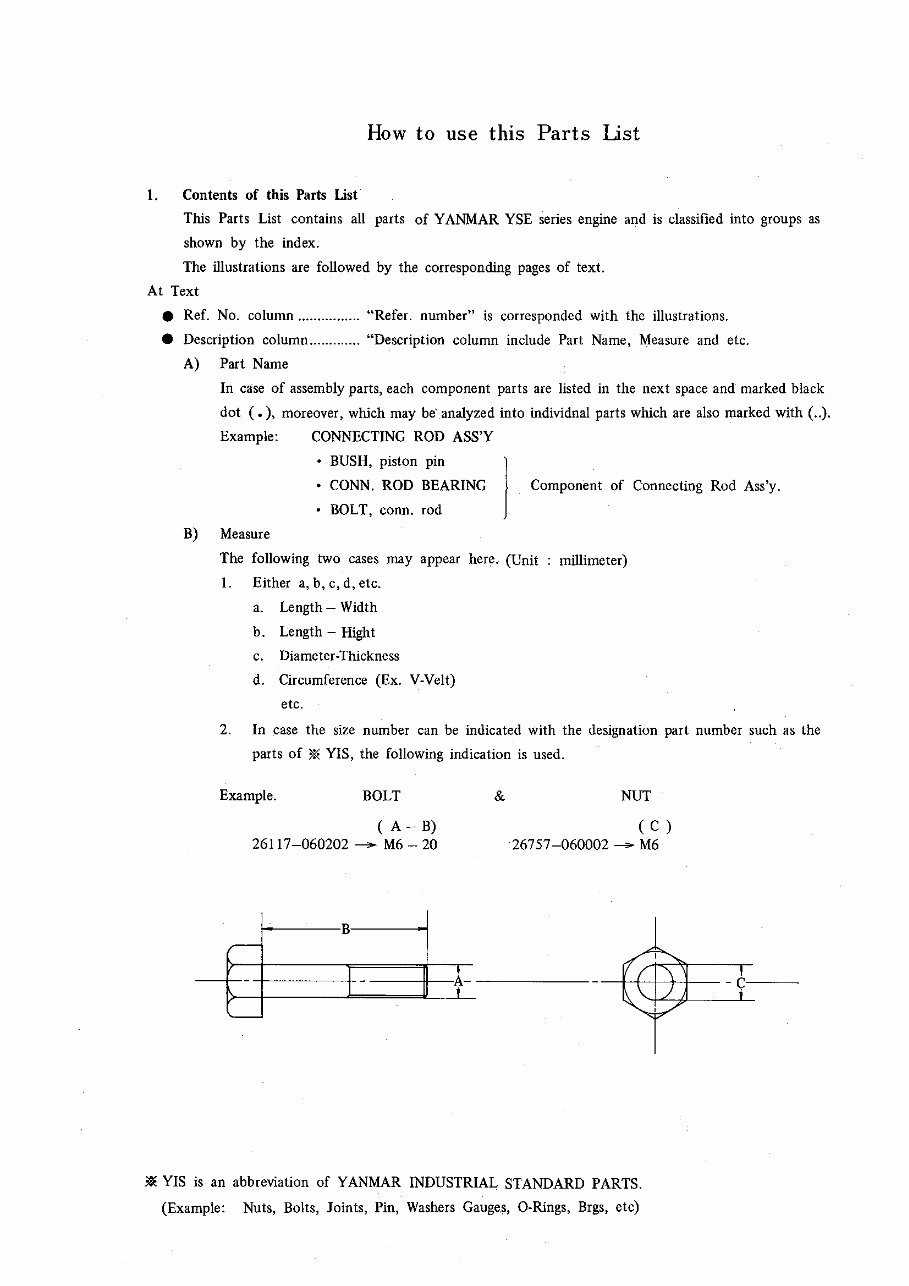 Yanmar YSE YSE8 YSE12 Marine Diesel Engine Master Parts Manual Catalog ...
