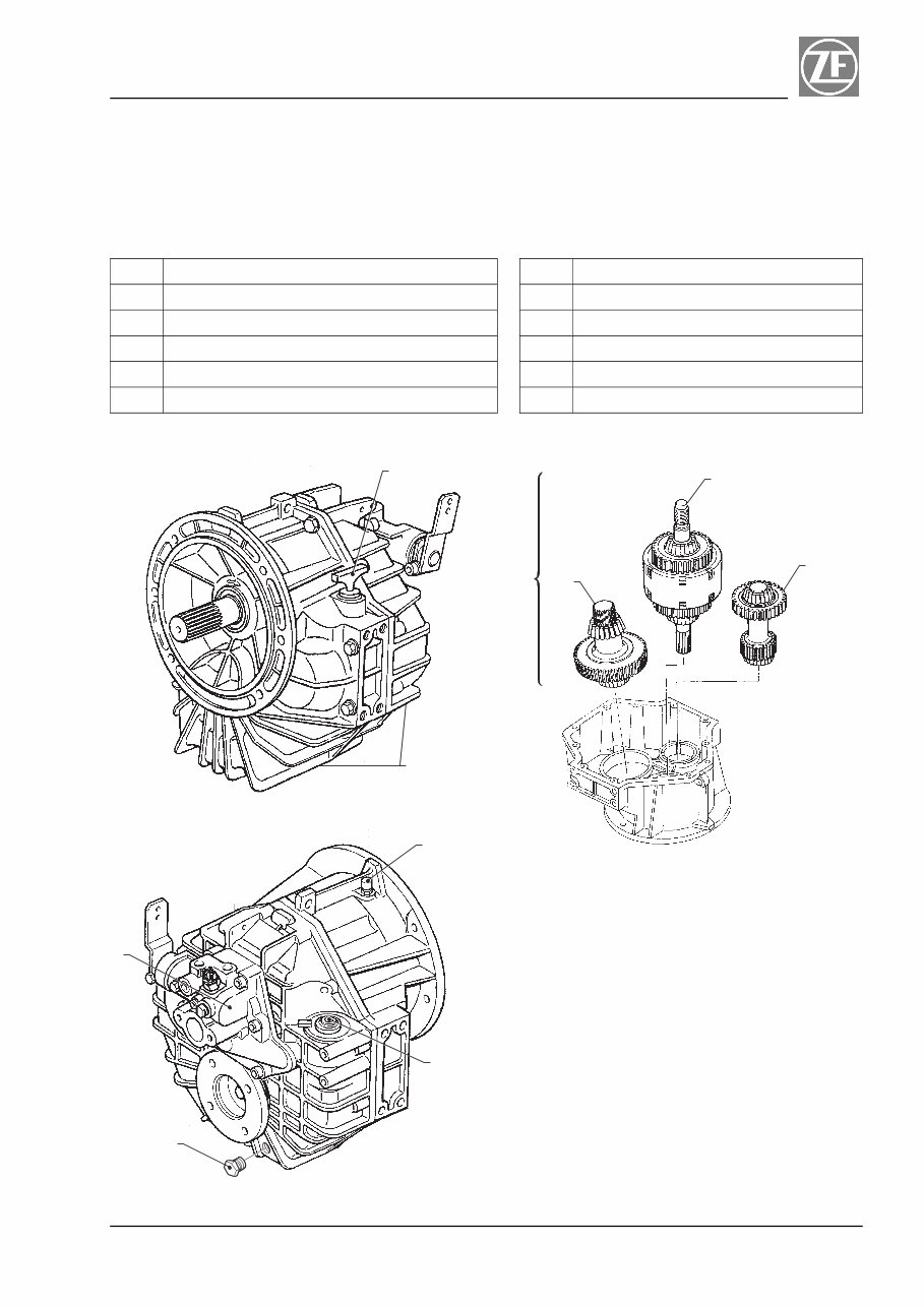 ZF Marine ZF 25 A, ZF 25, ZF45 A, ZF45-1 Servcie Repair Spare Parts ...