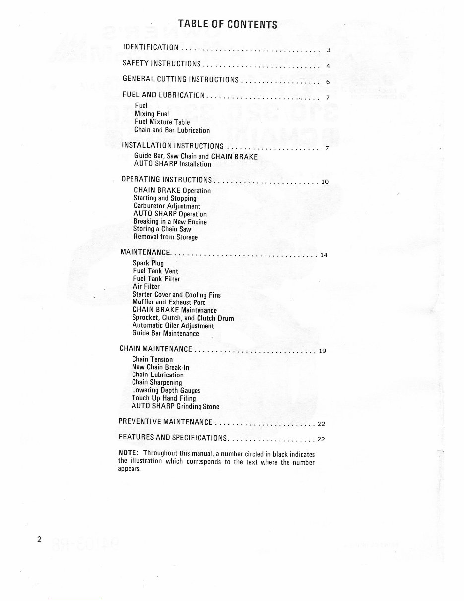 McCulloch Power MAC 310, 320, 330, 340 Owners Manual