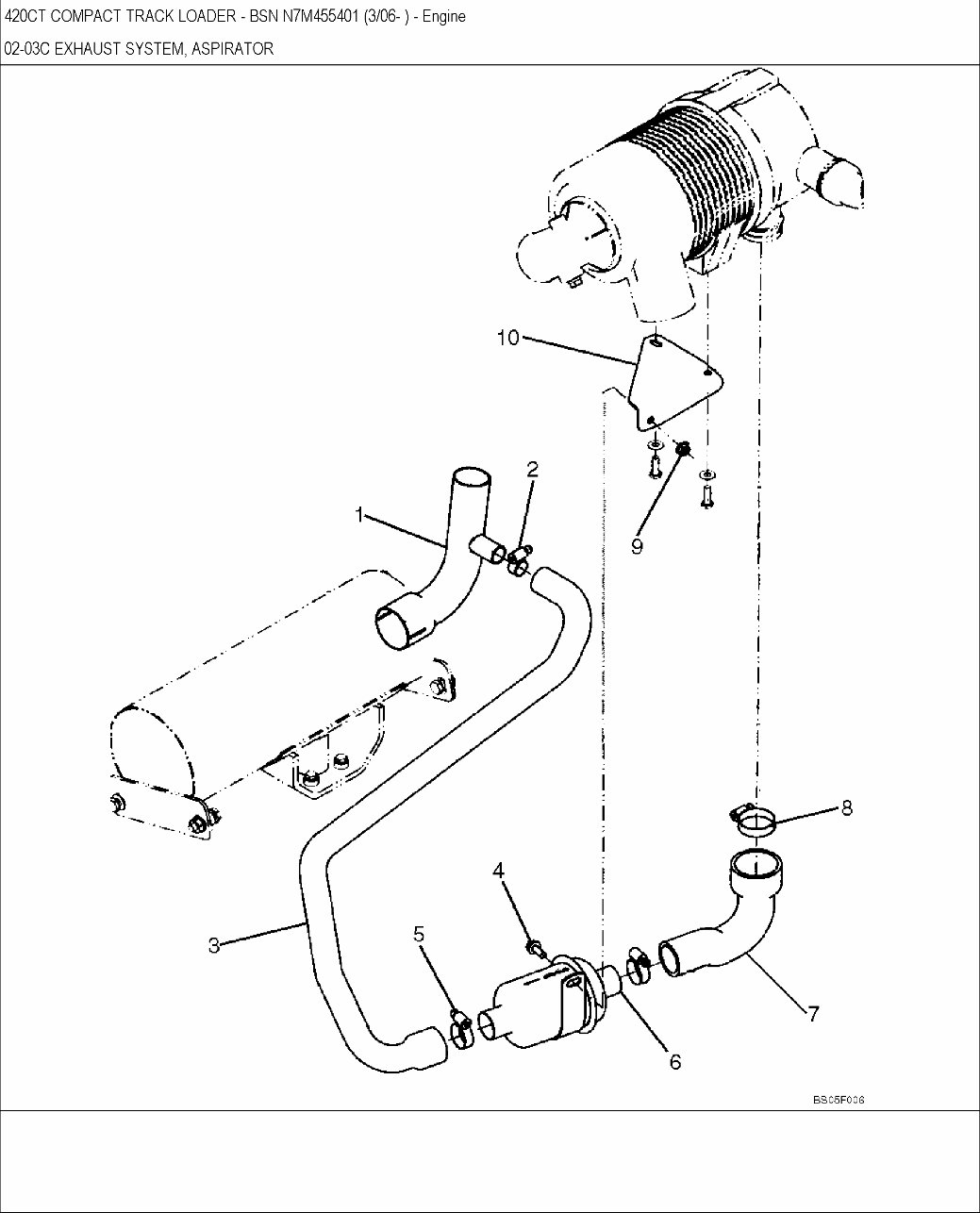 CASE 420CT COMPACT TRACK Loader Parts Catalog Manual