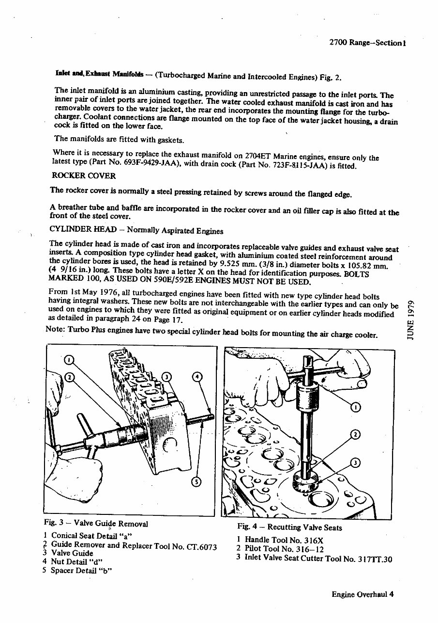 Ford 2704ET Diesel Engine Workshop Repair Service Manual