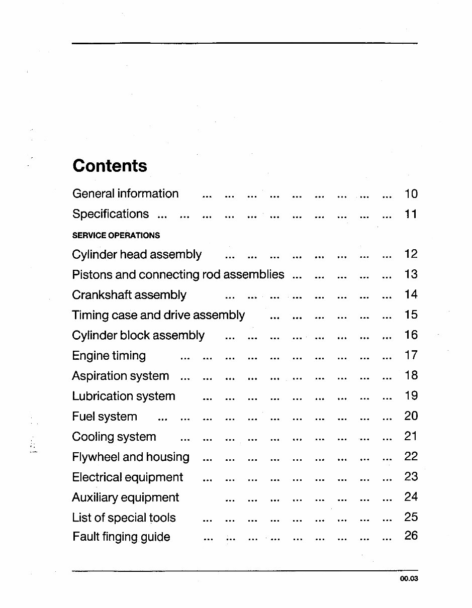 Perkins AB Diesel Engine Factory Service & Work Shop Manual