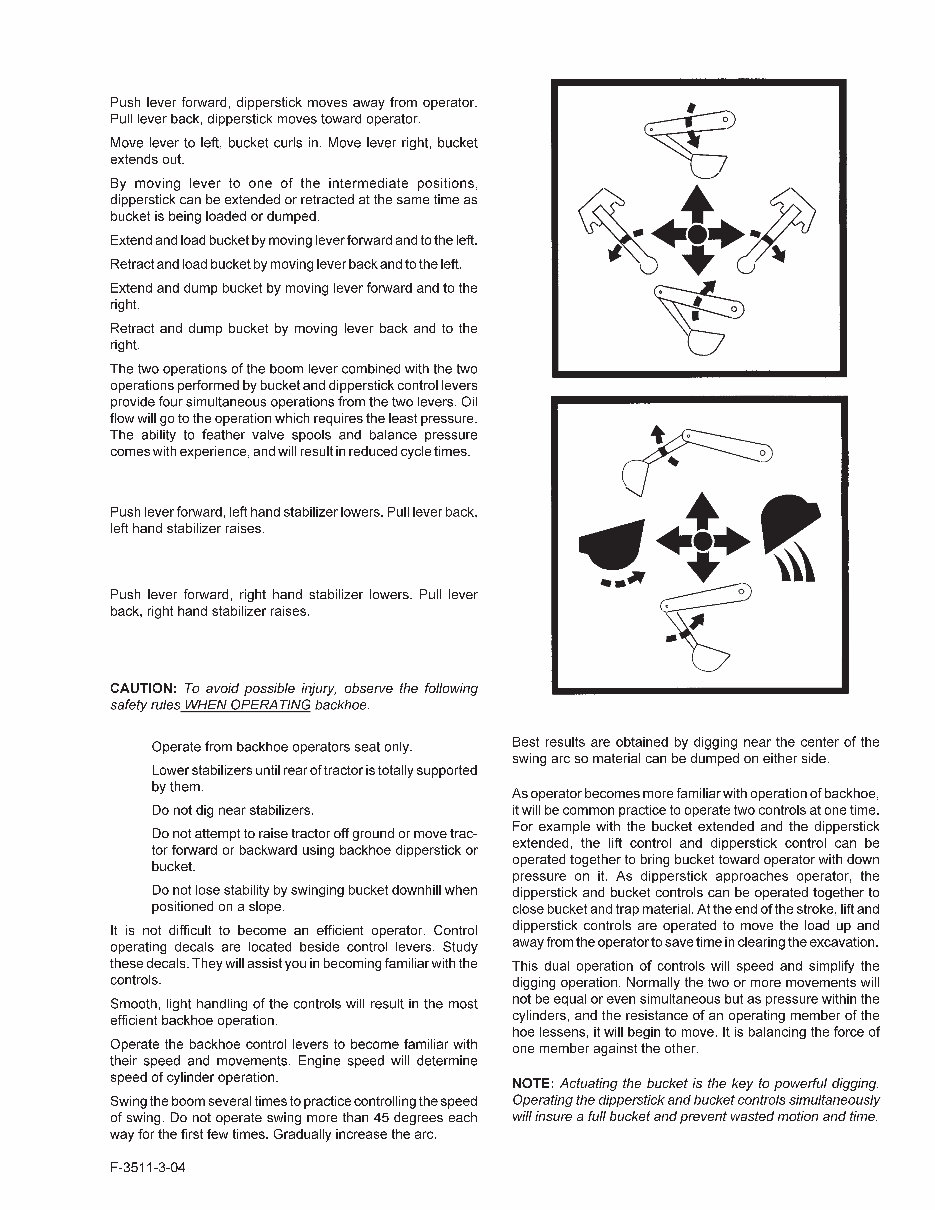 NEW HOLLand 758C Series BACKHOE Operators Manual