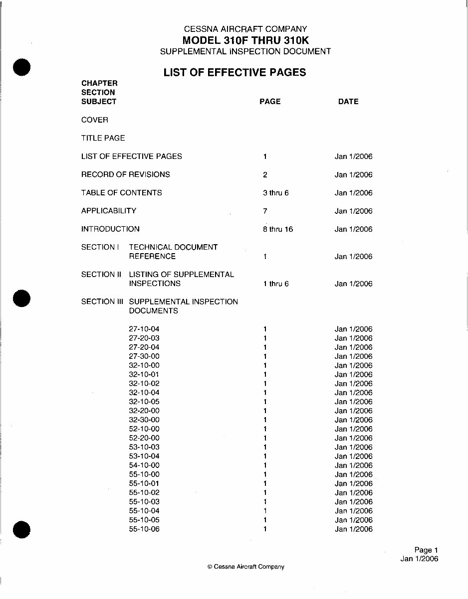 Cessna 310F 310G 310H 310I 310J 310K Service Repair Manual - IMPROVED