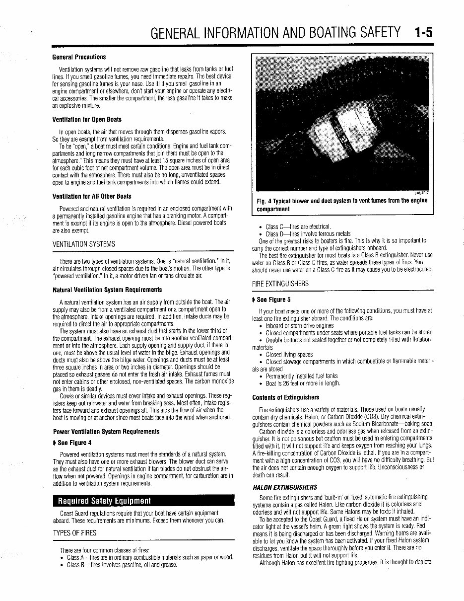 Force Outboard 120 hp 120hp 4 cyl 2-stroke 1990-1999 Factory Service ...