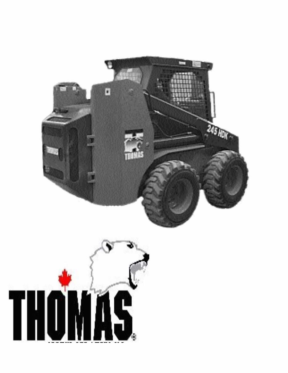 Thomas T225, T243 HDS, T245 HDS, T245 HDK, Protough 2200 Skid Steer ...