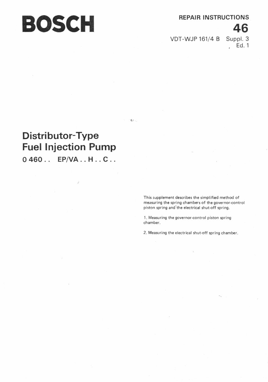 Cav Sims Bosch Distributo EP VA r-Type Fuel Injection Pump