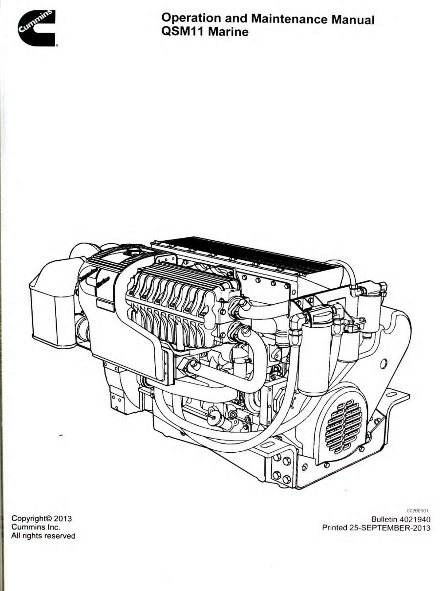 CUMMINS QSM11 QSM 11 Operation Service Repair Manual