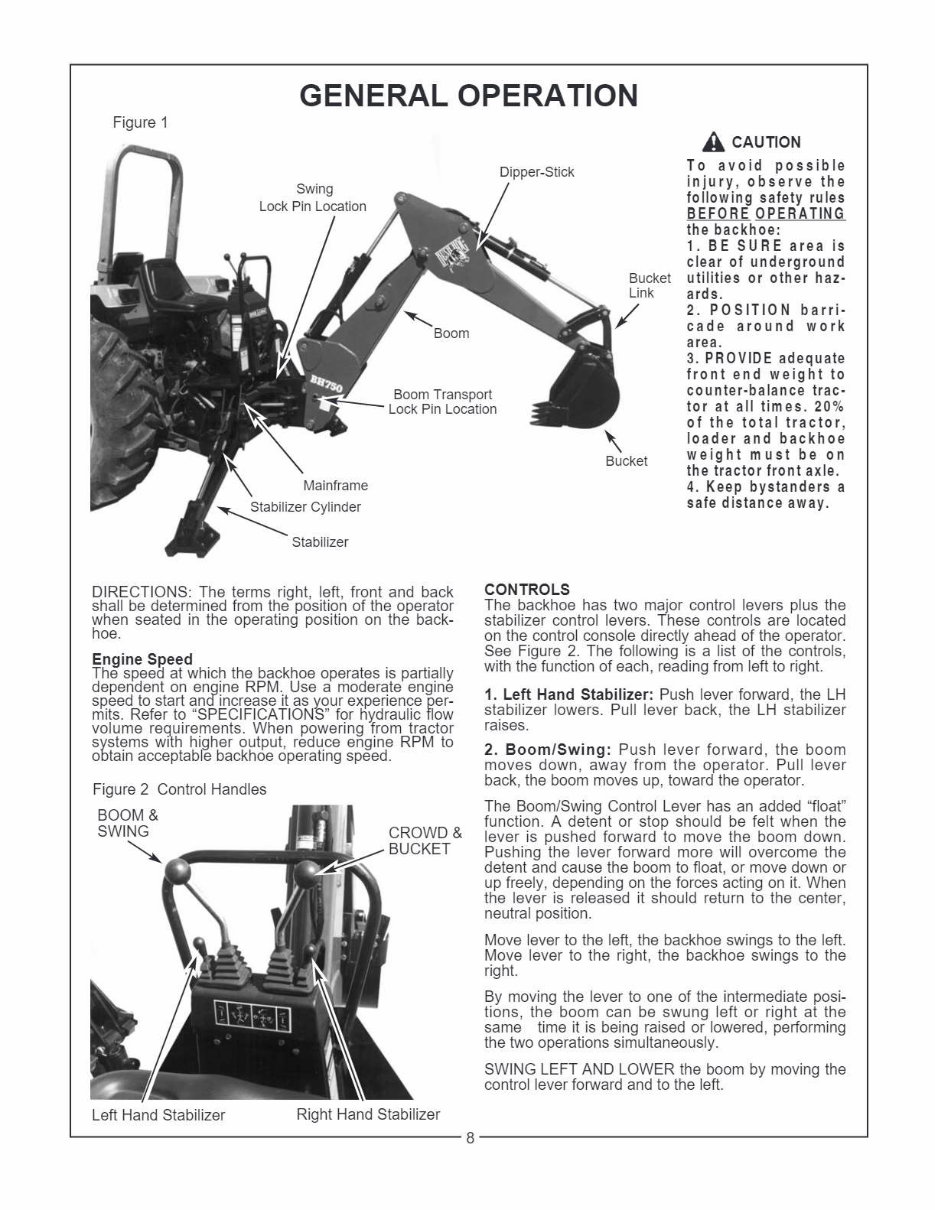 BUSH HOG BH650 BH750 BH850 BH950 Operation Owners Manual
